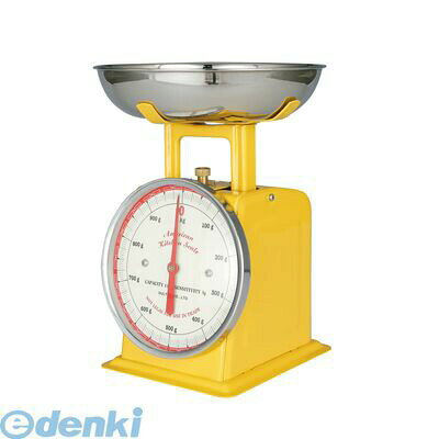 ●仕様：1kg　イエロー●メーカー品番 色 最小表示(g) 直径×高さ(mm) 直径(皿寸法mm) 目盛板サイズ直径(mm)：100-061 イエロー 5 132×225 175 133