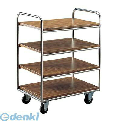 ●メーカー品番 幅×奥行×高さ(mm)：E-750 750×500×980●車輪:φ100×2 自在 φ100×2 固定材質 フレーム:ステンレスパイプ 棚板:合板デコラ張棚間隔:上・中段208 下段206中棚有効間口:706耐荷重:50 ...