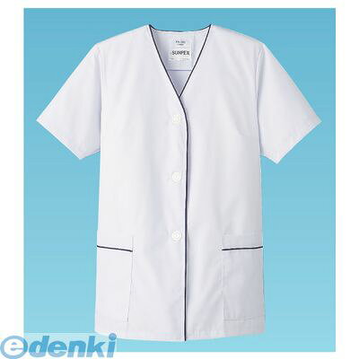 ●仕様：　S●メーカー品番 サイズ 着丈(cm) 肩巾(cm) 胸囲(cm) 半袖(cm)：FA-382 S 66 38 98 22●ポリエステル65%+綿35%33単糸ポプリン※抗菌