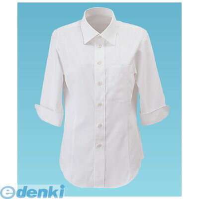 ●仕様：M　（白）●メーカー品番 サイズ 首囲(cm)着丈(cm) 肩巾(cm) 胸囲(cm) 袖丈(cm)：ET-5731 M 41.5 78 49 114 42.5●ポリエステル75%+綿25%/サラクール●透け防止・制電・UVカット