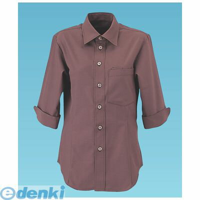 ●仕様：L　（ショコラ）●メーカー品番 サイズ 首囲(cm)着丈(cm) 肩巾(cm) 胸囲(cm) 袖丈(cm)：ET-5733 L 43 80 52 124 47●ポリエステル75%+綿25%/サラクール●透け防止・制電・UVカット