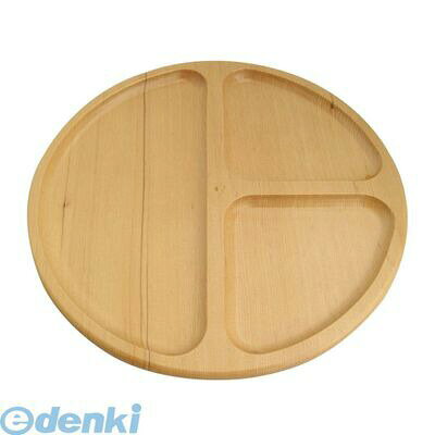 ●仕様：ma−2726　T−トリプル●外径×高さ(mm)：φ270×21●Buffet Plateビュッフェ プレート 天然木(ツガ材)
