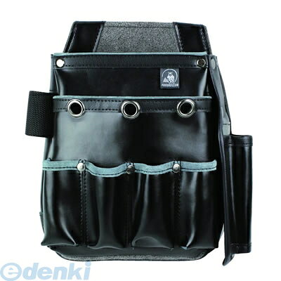 【商品説明】伝説 -LEGEND- HYBRID LEATHER SERIES(エバー革＋マイクロレザー)軽量で頑丈!!釘袋に入り切らない道具用サブポケットシリーズ鳶用釘袋!!サイズ/mm: 縦260×横220×マチ85カラー: 黒■サイド...