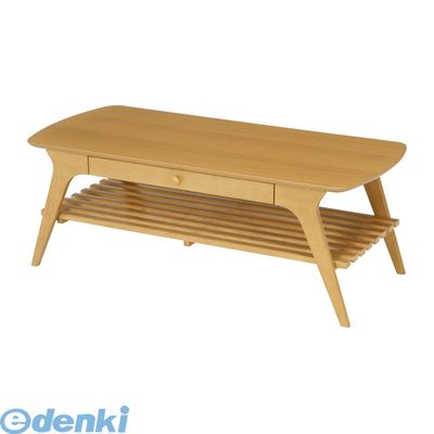 ■全体：幅1100 × 奥行500 × 高さ400耐荷重(天板)：10kg天板厚み：18mm引出内寸：525x275x40mm■シンプルなデザインと収納棚付きで合わせやすく、使いやすいセンターテーブル。■天板には爽やかあふれるアッシュの突板...