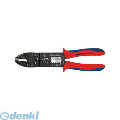 ●ケーブルの切断・ワイヤーのストリッピング（皮むき）・絶縁端子・オープンバレル端子(6.3mm)の圧着が行えます。●M2.6・3・3.5・4・5の銅および真鍮製のねじを切断することができる穴が空いています。●各種配線作業における端子圧着に。...