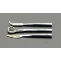 エスコメーカーお問い合わせ：06-6532-6226●全長…55mm●軸径…3.2mm●ハンドル…EA826VM-0（別売）●形状…平(3.3×1.5×15mm)●粒度…＃140