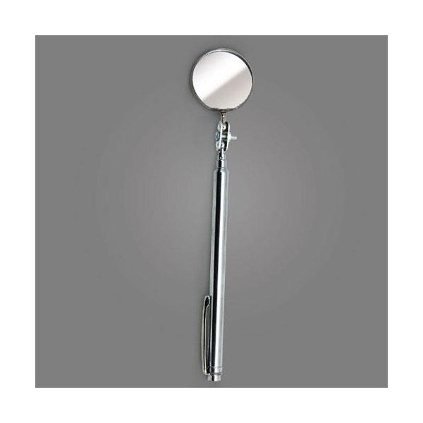エスコメーカーお問い合わせ：06-6532-6226●ミラー径…φ30mm●全長…115〜470mm●倍率…等倍●重量(g)…35●本体材質…スチール●ミラー材質…ガラス●ミラー受部…ステンレス●シャフト部…バネ鋼メッキ●先端部分はボールジ...