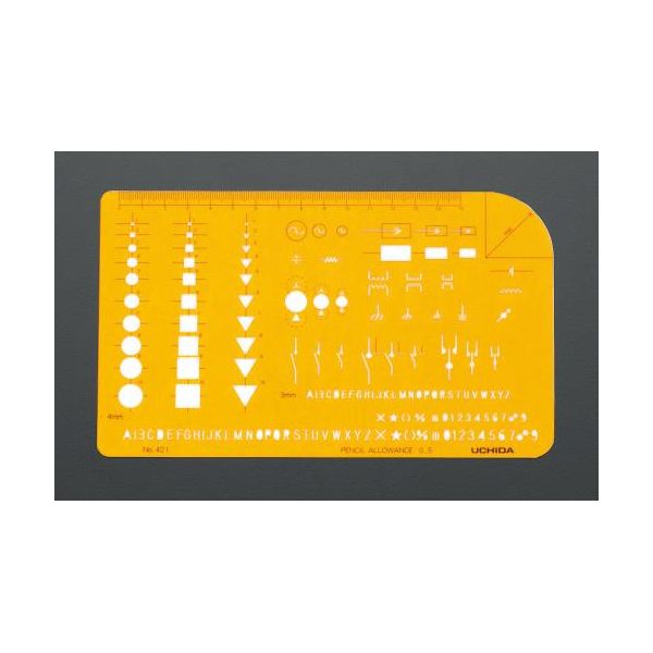 ●サイズ…200×120×0.8mm●材質…ブチレート●文字高…1〜10mm(1mm刻み)●重量…29g　
