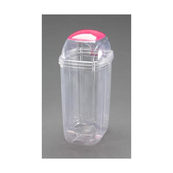 エスコメーカーお問い合わせ：06-6532-6226●容量…60L●材質…PET(再生材52〜53％使用)●カラーキャップ取外し不可●サイズ…348×445×770(H)mm●中身が見える完全透明ベール●カラーキャップ…レッド●用途…一般用...