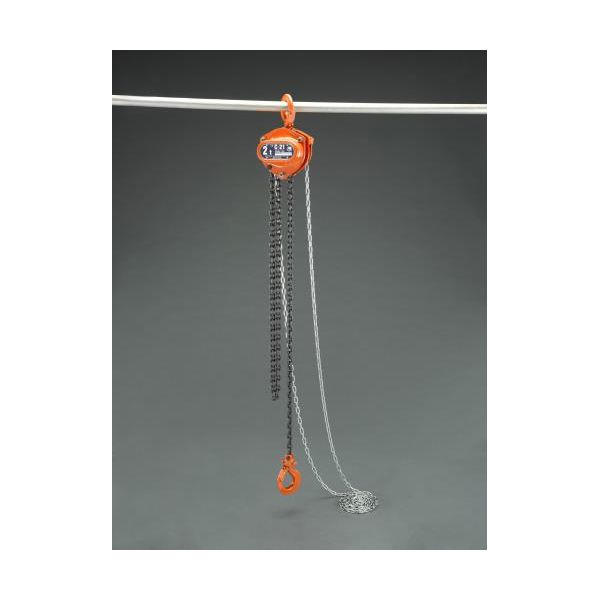 エスコメーカーお問い合わせ：06-6532-6226●定格荷重(kg)…2000●揚程(m)…3●重量(kg)…9.2●手巻力量…33kg●フック口開き…34mm・42mm