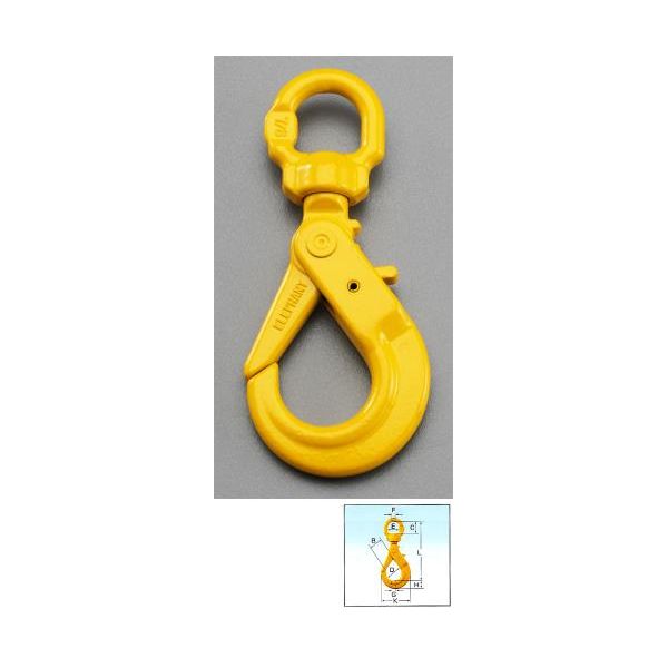 エスコメーカーお問い合わせ：06-6532-6226●使用荷重…2.5t●チェーンサイズ…10mm●サイズ…L：211mm、B：47mm、C：40mm、D：56mm、E：40mm、F：14mm、G：24mm、H：28.5mm、K：110mm...