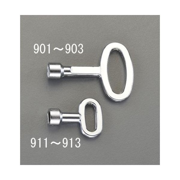 エスコメーカーお問い合わせ：06-6532-6226●材質…クロムメッキ亜鉛合金●タイプ大、小は持ち手のサイズ違いでヘッド形状は同じです。●ヘッド形状…8mmトライアングル●タイプ…小●サイズ(mm)…45×36