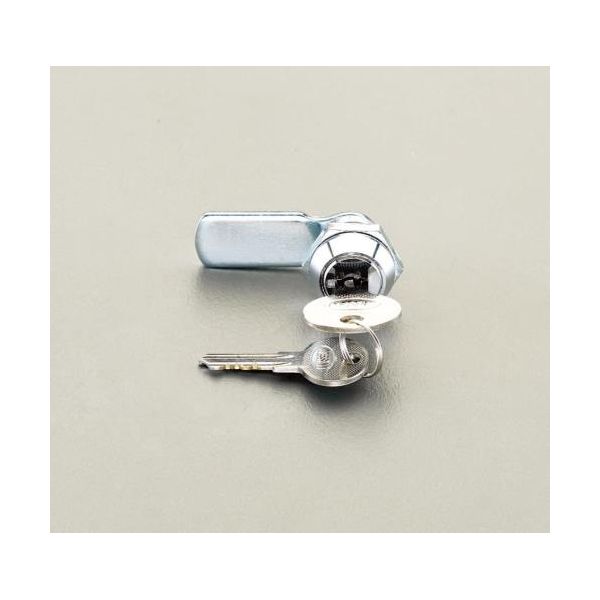 エスコメーカーお問い合わせ：06-6532-6226●グリップ幅…16.5mm●カム長…33mm●適用板厚…6.5mm●材質…クロム仕上げダイキャスト亜鉛合金●鍵の回転角度…90°●マウンティングホールサイズ…M19