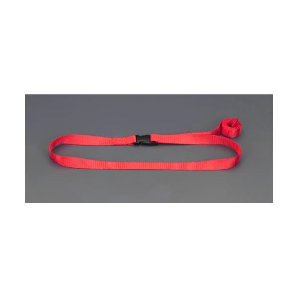 ●積荷の荷締め、固定用●使用荷重…20kg●ベルト幅…25mm●ベルト材質…ポリエステル●バックル材質…樹脂●全長…2m●色…赤　