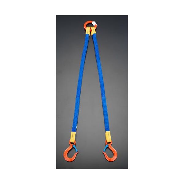 エスコメーカーお問い合わせ：06-6532-6226●使用荷重（t）40°…2.79●使用荷重（t）60°…2.58●有効長さ(m)…2.5●フック口開き…37mm●材質…スリング：ナイロン、フック：鉄鋳物●2本吊