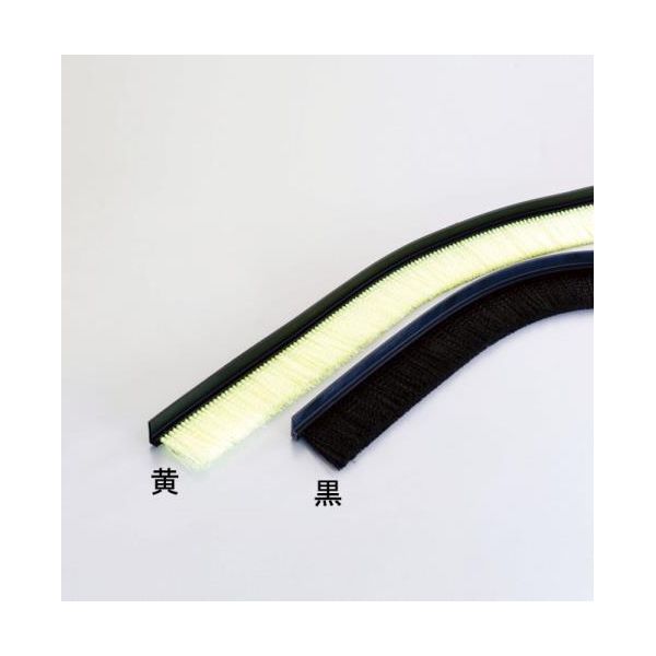 ●材質…PP●色…黒●長さ…1m●毛丈…40mm●全高…46mm●ブラシ径…0.2mm●取付…ビス穴加工や接着が必要です。　