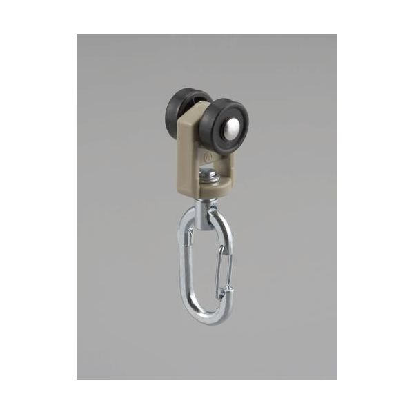 エスコメーカーお問い合わせ：06-6532-6226●40mmレール用●フック内寸…12×29mm●サイズ…20×23×72(H)mm●耐荷重…10kg●口の開き…10mm●本体・車材質…樹脂●リング材質…スチール●仕上…ユニクロメッキ
