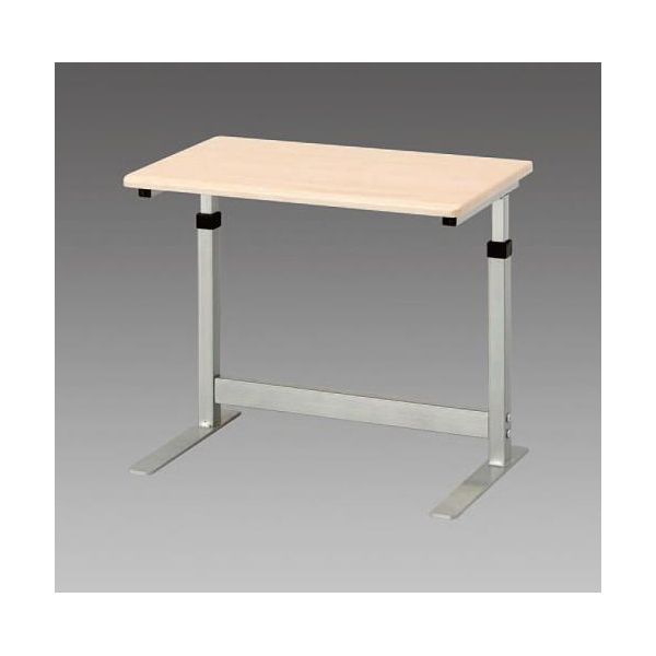 ●※注意※…【お客様組立品】●材質…天板：MDF(PVC貼り)、フレーム：スチール●耐荷重…10kg●サイズ…500(W)×300(D)×385〜485(H)mm●重量…3.8kg●カラー…ナチュラル木目●高さ可変式(3段階)　