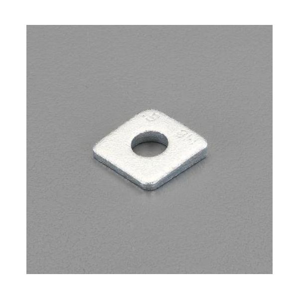 エスコメーカーお問い合わせ：06-6532-6226●傾斜角度…5°●材質…鉄(ユニクロメッキ)●対応ねじ…M10●内径(d)…11mm●幅(D)…22mm●厚み…t：2mm、t'：4.5mm●重量…10g●入数…10枚