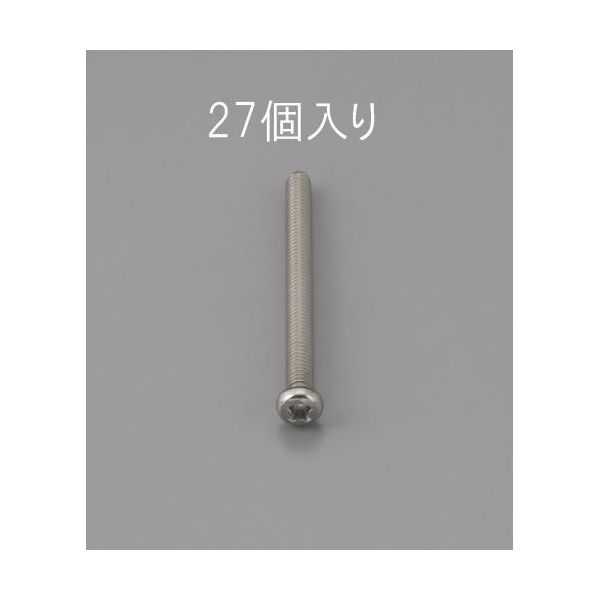 ●材質…ステンレス(SUS XM-7)●並目ねじ●全ねじ●頭形状…（＋）ナベ頭●サイズ…M3×8●ピッチ…0.5●入数…27個　
