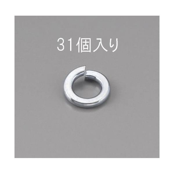 ●材質…鉄(ユニクロメッキ)●呼…M8●内径×外径×厚み(mm)…8.2×15.4×2.0●入数…31個　