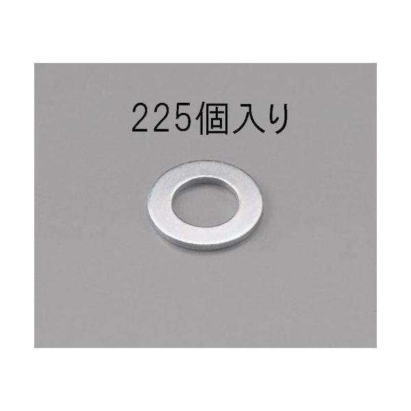 ●材質…鉄(三価クロメートメッキ)●内径×外径×厚み…3×6×0.5mm●入数…225個　