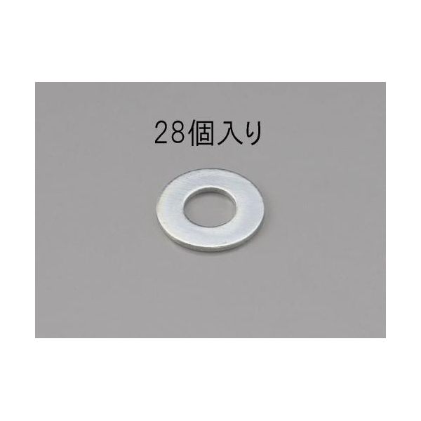 ●材質…鉄(ユニクロメッキ)●内径×外径×厚み…12×26×2.3mm●入数…28個　