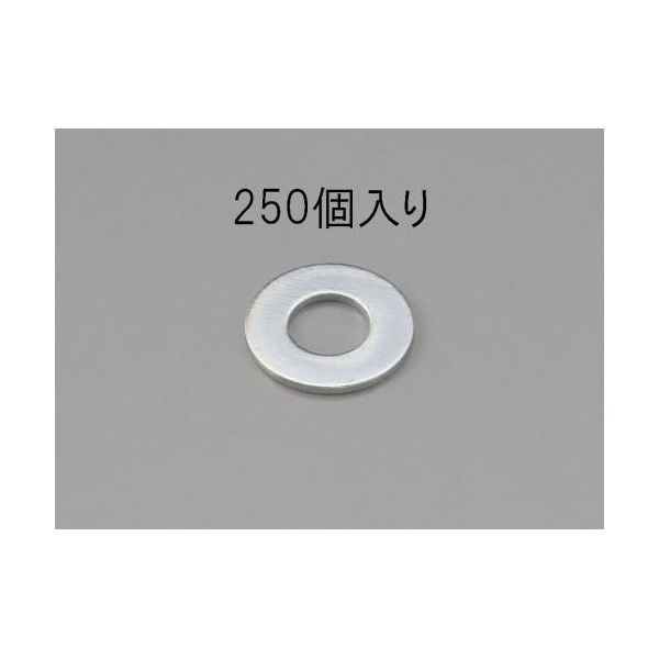 ●材質…鉄(ユニクロメッキ)●内径×外径×厚み…2×6×0.4mm●入数…250個　