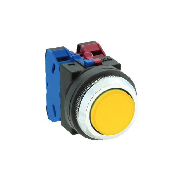 エスコメーカーお問い合わせ：06-6532-6226●押ボタン色…黄色●定格容量…600V/10A●接点構成…1a1b●ボタン径…39mm●保護構造…IP65●動作方式…モメンタリ形●パネルカットφ30用●RoHS適合品
