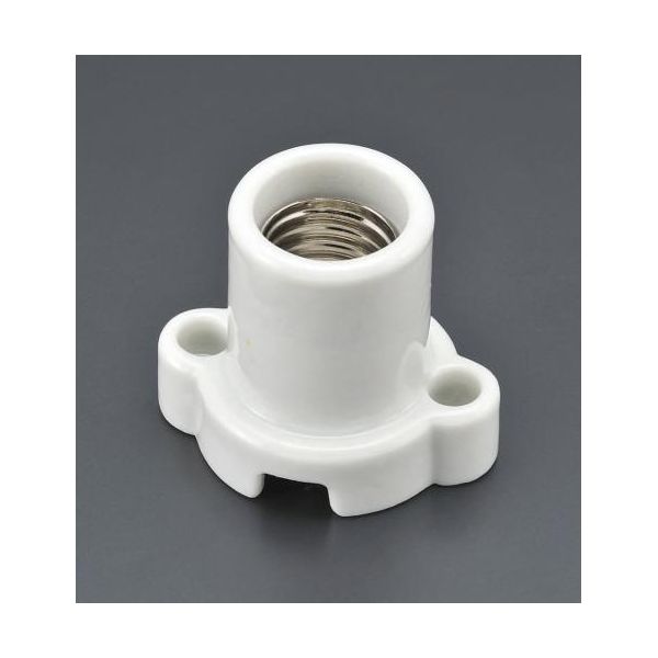 ●定格容量…3A・300V●磁器製●受金…E17●サイズ…φ45×38mm●取付ピッチ…33mm●ネジ穴径…φ3mm●端子ねじ(取付済)　