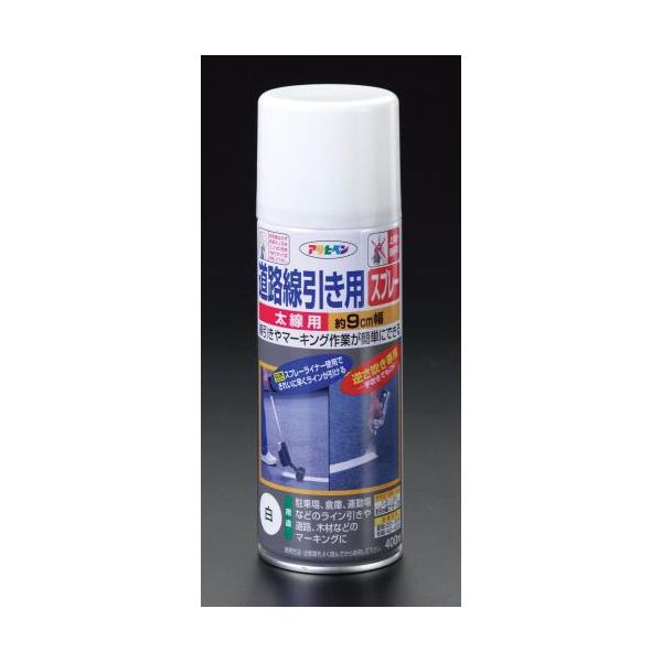 ●適応…屋内外区分：屋内外用●内容量…400ml●色…白●塗料の種類…アクリル樹脂塗料●乾燥時間(指触)…夏期：20〜30分、冬期：40〜60分●塗り面積(1回塗り)…2.2〜2.5m2（約5cm幅で45〜50m)●お手入れ方法…使い終えた...