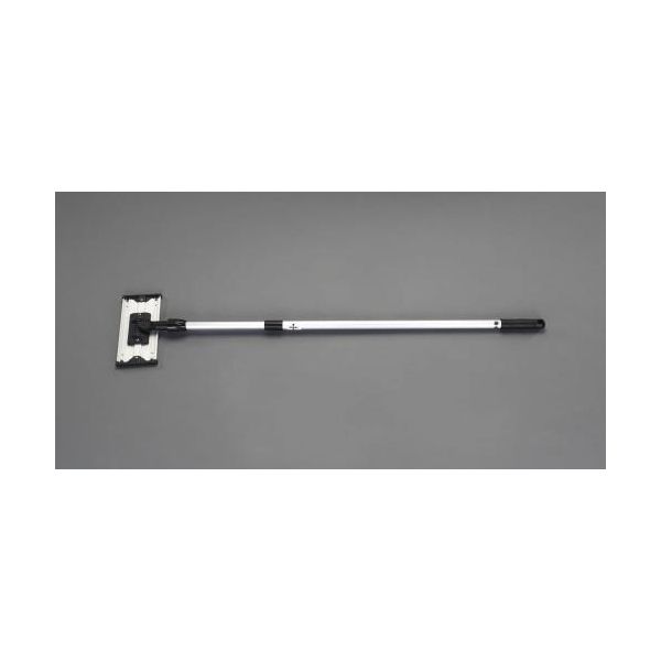 エスコメーカーお問い合わせ：06-6532-6226●全長…980〜1600mm●ヘッドサイズ…230×110mm●材質…アルミ・ポリプロピレン●小型で狭い場所や階段に最適。●裏面は強力ナイロンマジックテープを使用しているので、モップの取り...