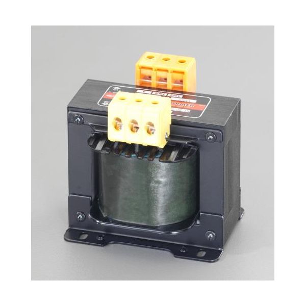 エスコメーカーお問い合わせ：06-6532-6226●一次電圧…200V、220V●二次電圧…100V、110V●単相複巻●容量…50VA●端子ねじ…4M●重量…1.5kg