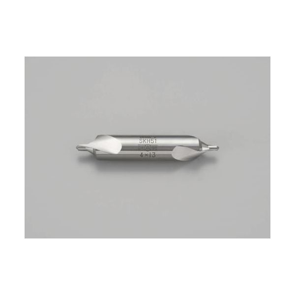 エスコメーカーお問い合わせ：06-6532-6226●材質…SKH51●角度…60×120°●先端径…1mm●全長…42mm●60°最大径…2.5mm●用途…バリの防止に、60°センター面の保護に