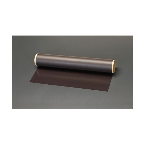 エスコメーカーお問い合わせ：06-6532-6226●材質…フェライト＋エラストマー●吸着力…45gf/cm2以上●着磁…片面●柔軟性に優れ、カットや抜き加工が容易です。●幅×厚さ…1020×0.8mm●長さ…1m●入数…1巻●等方性マグネット