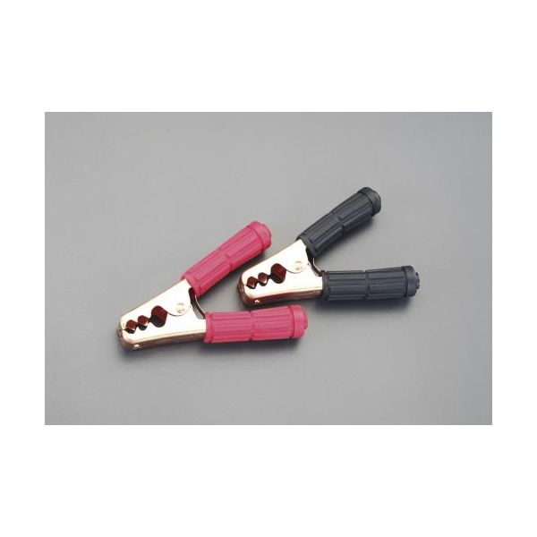 エスコメーカーお問い合わせ：06-6532-6226●電流…200A●全長…165mm●材質…鉄（ニッケルメッキ）●圧着部サイズA…17.0mm●圧着部サイズB…17.0mm●黒、赤セット●入数…各色1個