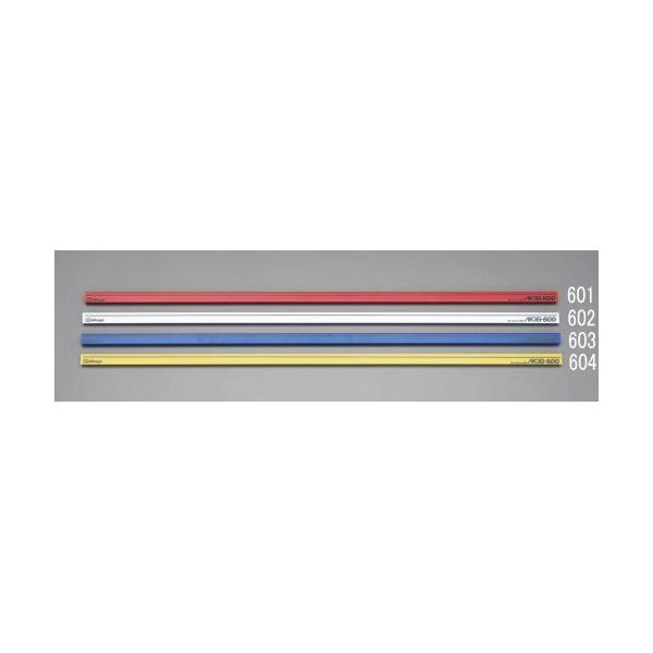 エスコメーカーお問い合わせ：06-6532-6226●本体重量…100g●パッケージ重量…109g●サイズ…600×15×7mm●カラー…レッド●材質…再生ABS樹脂、強力ラバー磁石●入数は1本入りです。●地図・図面・ポスター等の大きな掲示...