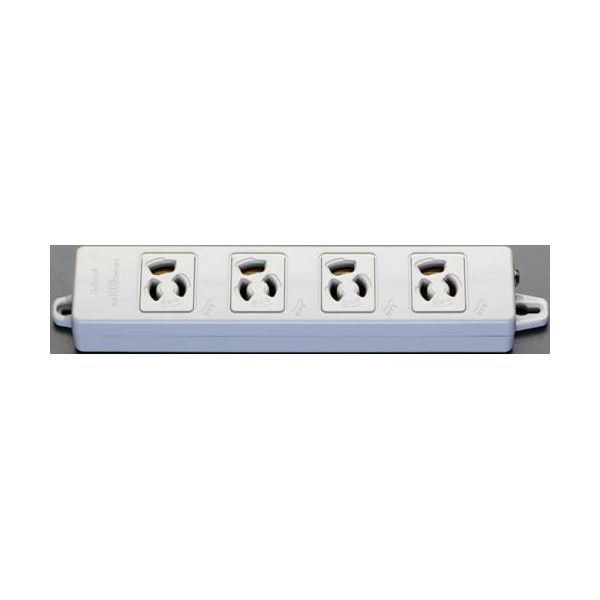 エスコメーカーお問い合わせ：06-6532-6226●型式…WCH2404HP●定格容量…15A 125V●抜止・接地付コンセント●サイズ…225×45×25mm●差込口…2P接地×4個●コードは付属していません（対応コード：VCTF3心2...