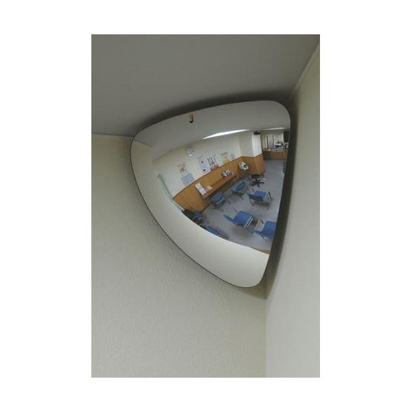 ●設置可能場所…壁面●鏡面材質…アクリル●フレーム材質…アルミ●サイズ…W328×H279×D246mm（厚みは設置したときの厚みになります。）●重量…0.33kg●曲面…359R●鏡の厚さ…2mm●L字路に！　コーナーの死角がよく見える●...