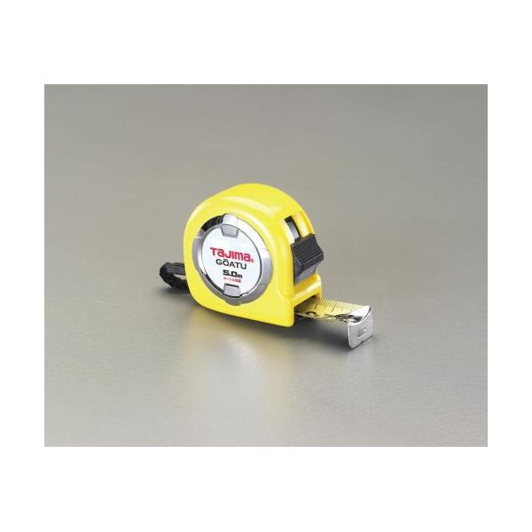エスコメーカーお問い合わせ：06-6532-6226●JIS1級品●両面目盛付●全長…5m●幅…25mm●重量…298g●材質…バネ・テープ：スチール、ケース：ABS樹脂●テープがよれたり、たわんだりし難いストロングテープ●455mmピッチ...