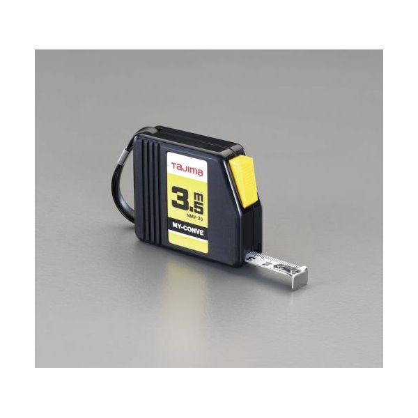 エスコメーカーお問い合わせ：06-6532-6226●JIS1級品●材質…バネ・テープ：スチール●0点補正移動爪●ストップタイプ機能…ボタンを押しながらテープを引き出し、指を離すとテープがその位置で止まり、再びボタンを押せばテープが引き込ま...