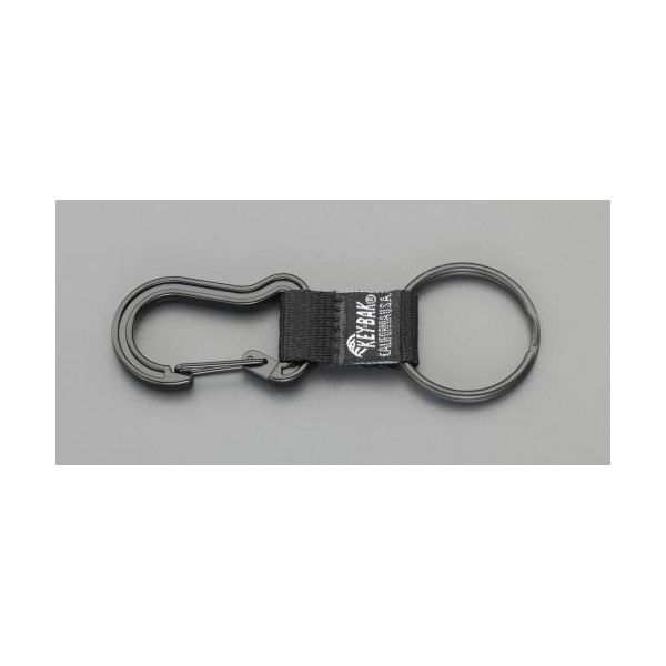 ●材質…本体：アルミ、リング：鉄●カラビナ線径…5mm●全長…約108mm●リング径…37mm●重量…25g　