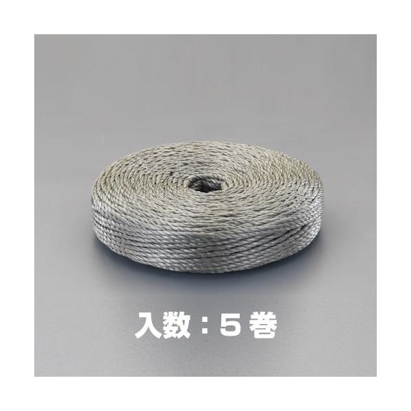 ●材質…ポリプロピレン●サイズ…φ6mm×200m●溶着なので切口がほぐれず仕上りがきれい。●色…OD色●入数…5巻　