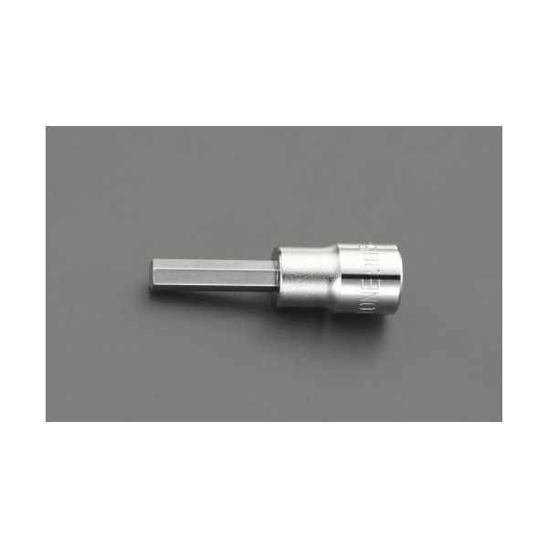 エスコメーカーお問い合わせ：06-6532-6226●差込角…1/4”●寸法…D：15mm、A：26mm、L（全長）：48mm●対辺…6mm●重量…25g
