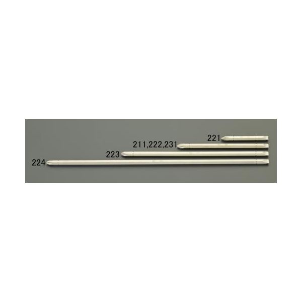 ●六角シャンク…1/4”●サイズ…(+)＃2×(-)6mm●全長…200mm●重量…51g●溝長…17mm●マグネット付●錆に強い無電解ニッケル表面処理　