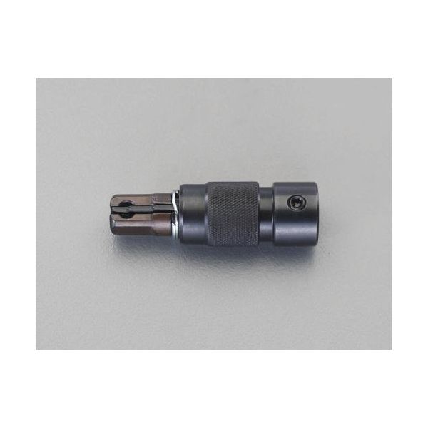 エスコメーカーお問い合わせ：06-6532-6226●差込角…1/2”●全長…75.8mm●材質…スチール●ソケットをロックできます。