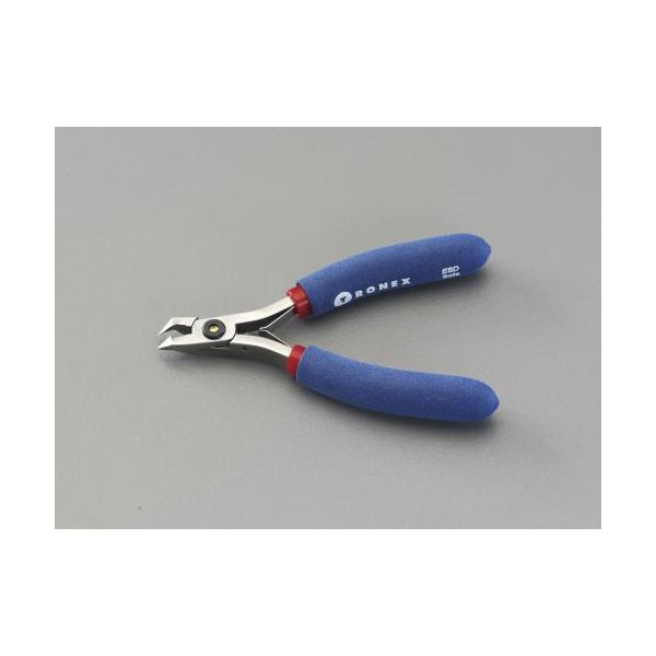 エスコメーカーお問い合わせ：06-6532-6226●全長…120mm●切断能力…0.08mm〜0.18mm(スチールワイヤー)●刃硬度…HRC66〜68●切断形状…フラッシュ（ごくわずかに切断跡が残ります）●アングル●ばね付
