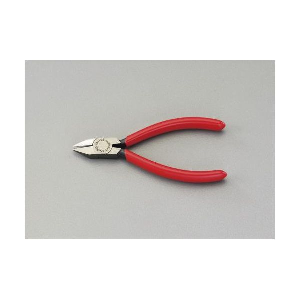 エスコメーカーお問い合わせ：06-6532-6226●テーパー●全長…125mm●切断能力…軟線：φ1.7mm、中硬線：φ1.3mm、硬線：φ0.8mm●刃硬度…HRC63●ハンドル…プラスチックコーティング●仕上げ…磨き