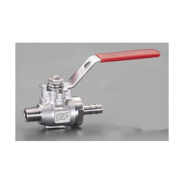 エスコメーカーお問い合わせ：06-6532-6226●ねじサイズ（PT）…1/2”●タケノコ径…14mm●材質…ステンレス(SUS304)●適応流体…水・空気・油●最高圧力…1MPa●使用温度…0〜110℃●レデューストボア型