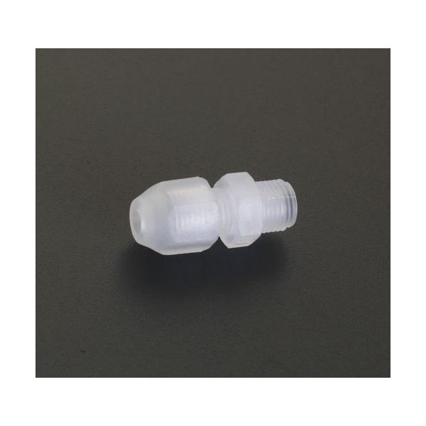 ●商品名…Zユニオン●チューブサイズ…10mm●ねじサイズ…R（PT）3/8”●重量…7.3g●材質…ポリプロピレン(PP)●耐薬品、耐腐食性に優れています。●軽くてスリム。●樹脂管用　